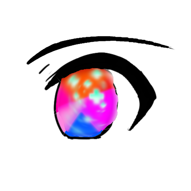 l'œil multi color - ibisPaint