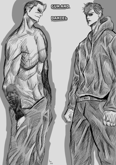 gun and daniel park from lookism - ibisPaint