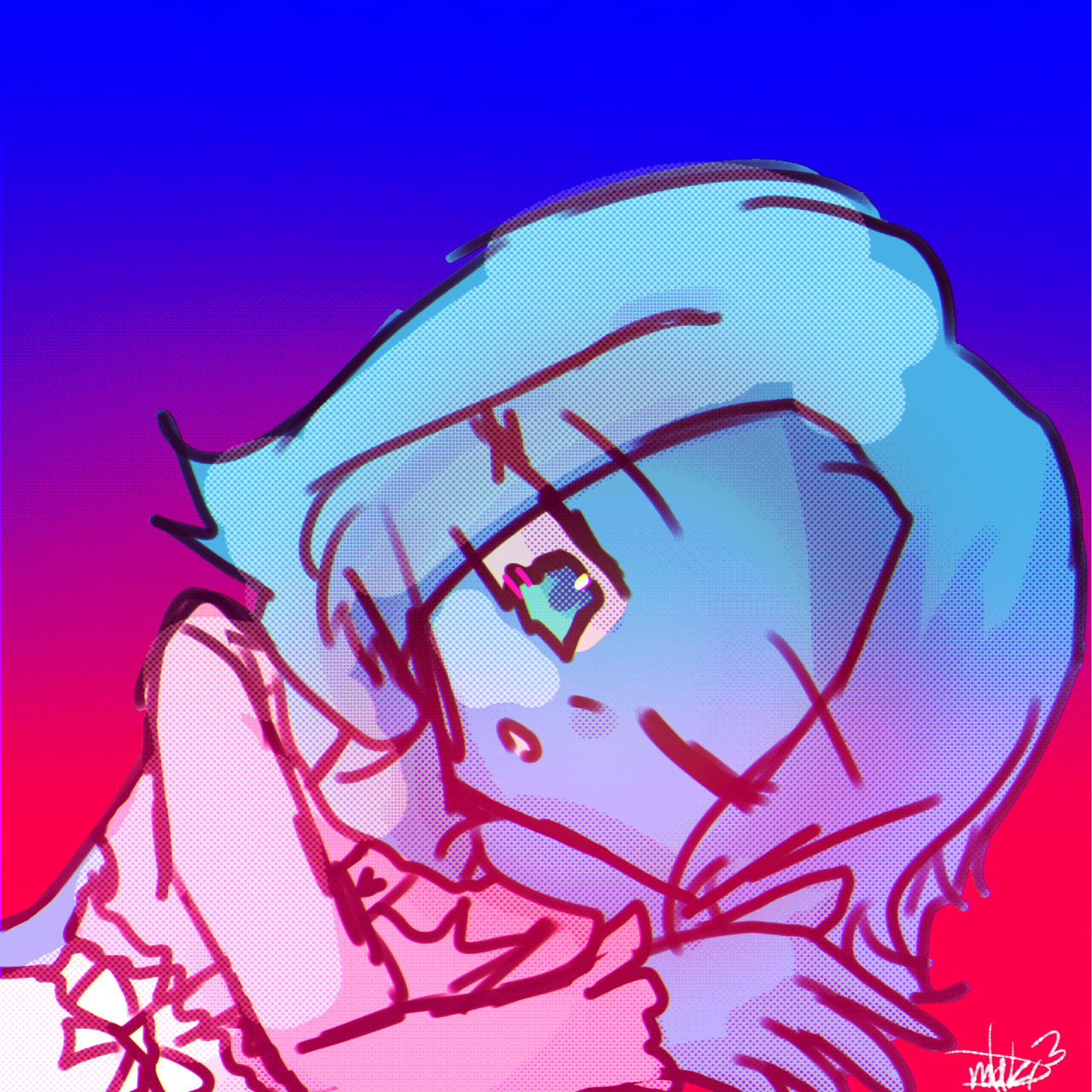 Yure once more 💙🩷 - ibisPaint