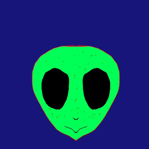 alien! (my first drawing) - ibisPaint