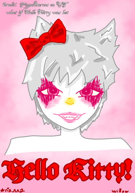 Goth Hello Kitty - ibisPaint
