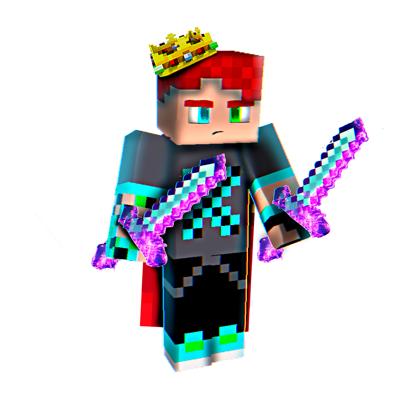 Minecraft 3d hd kubi Kral skins - ibisPaint