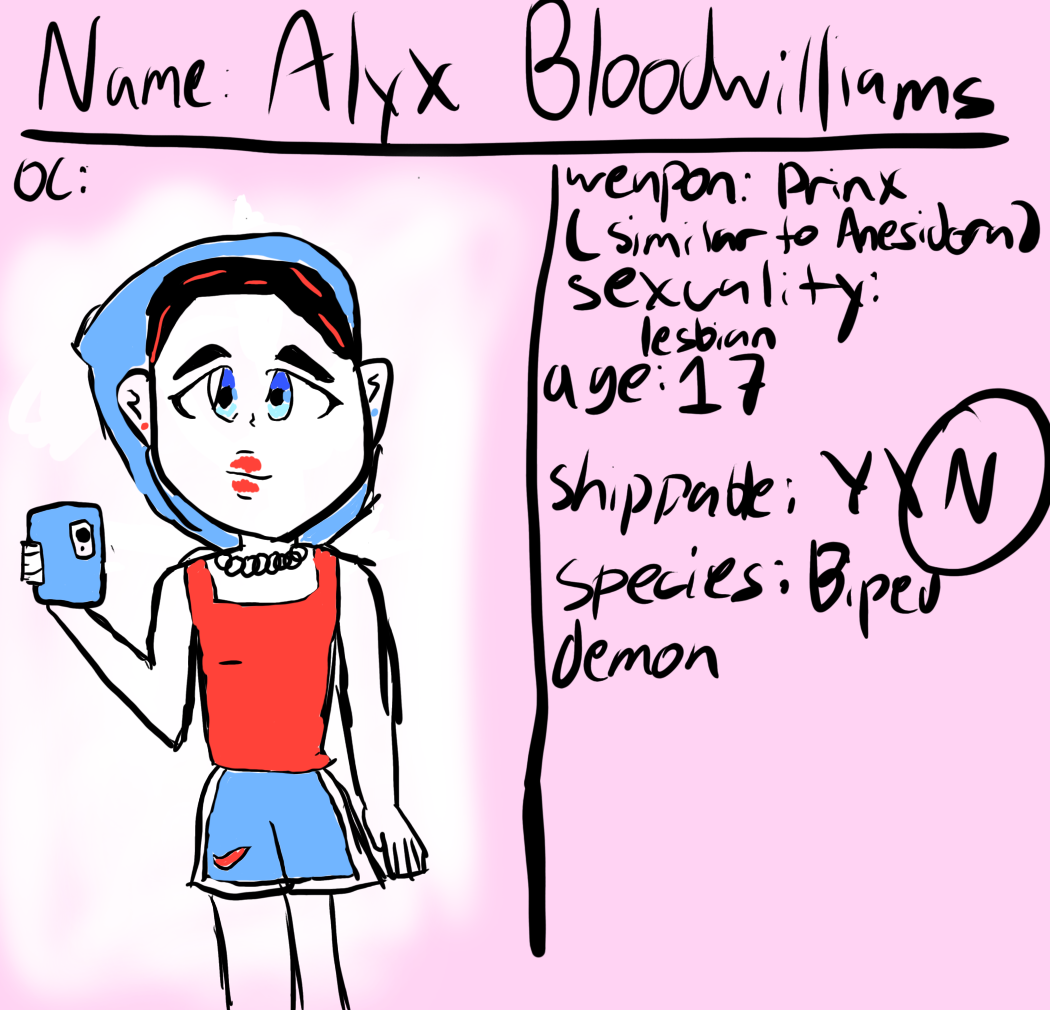 Character sheet alyx - ibisPaint