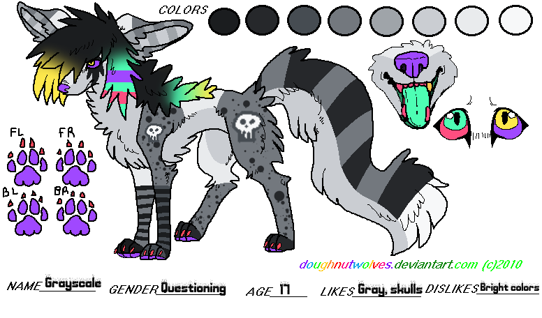 Grayscale Sparkledog - ibisPaint