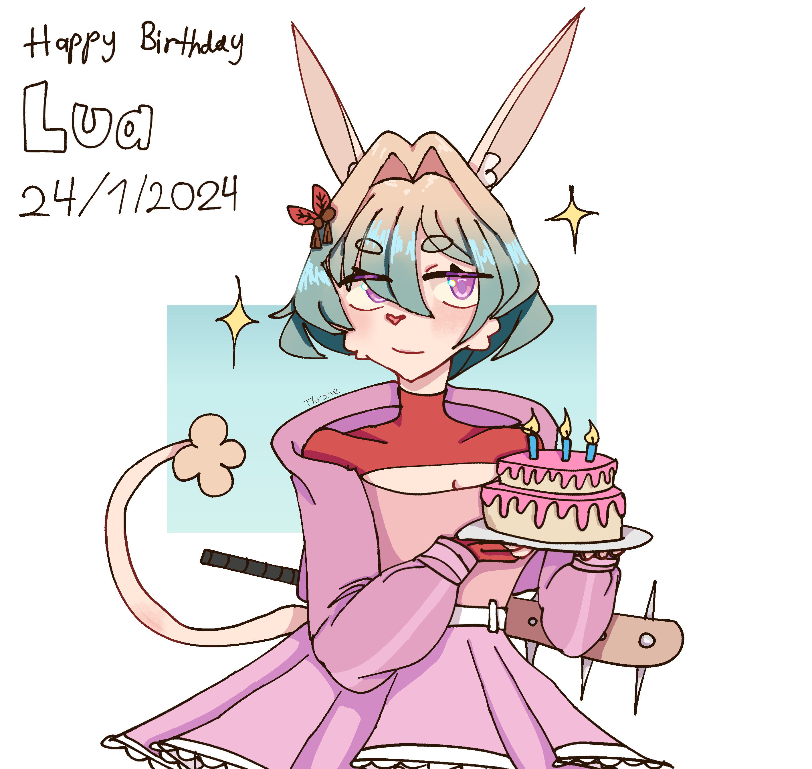 Happy Birthday Lua! 24.01.2024 - ibisPaint