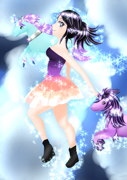 Exie Soaring through the Skies - ibisPaint