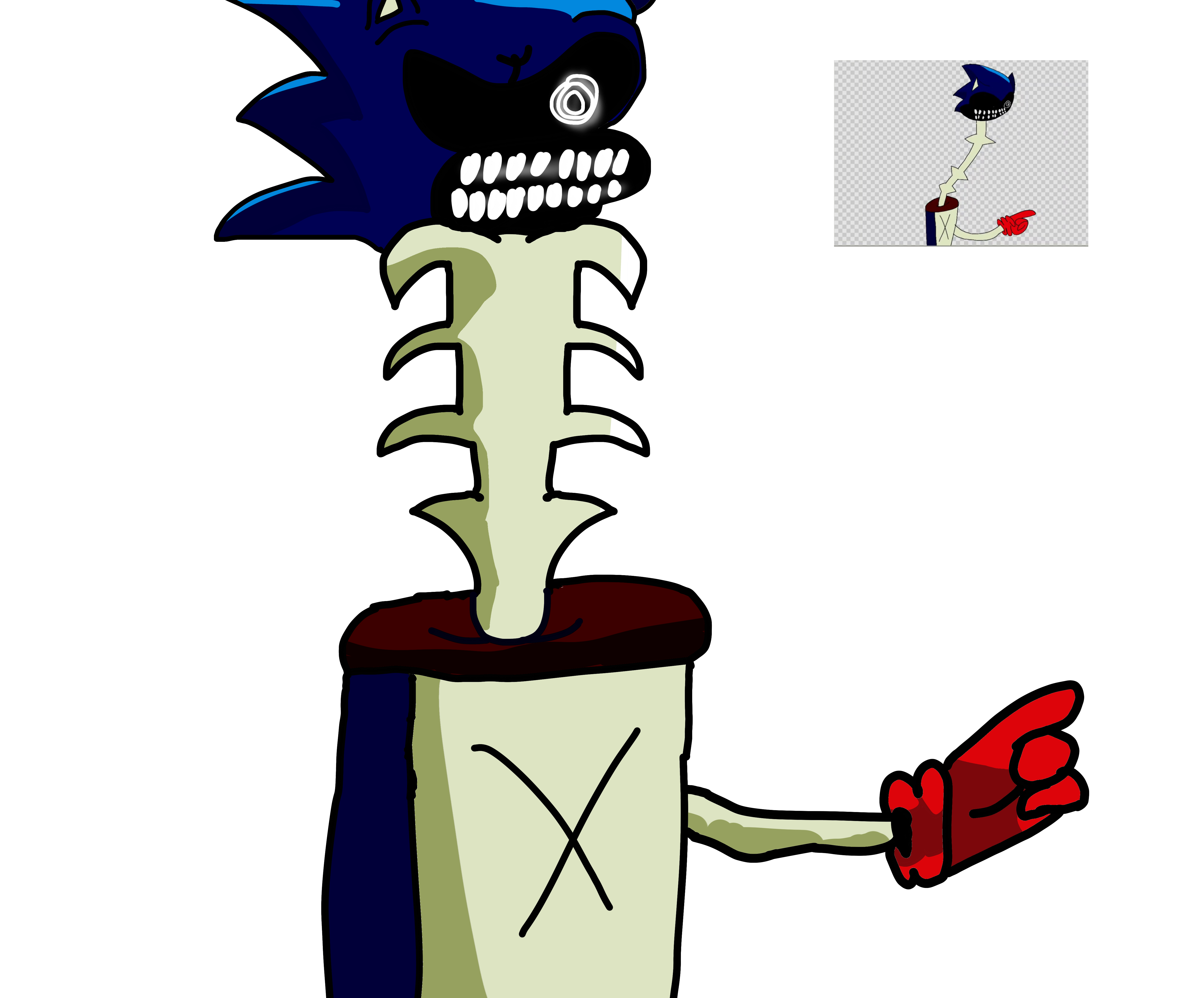 Exo remake (another sonic exe oc - ibisPaint