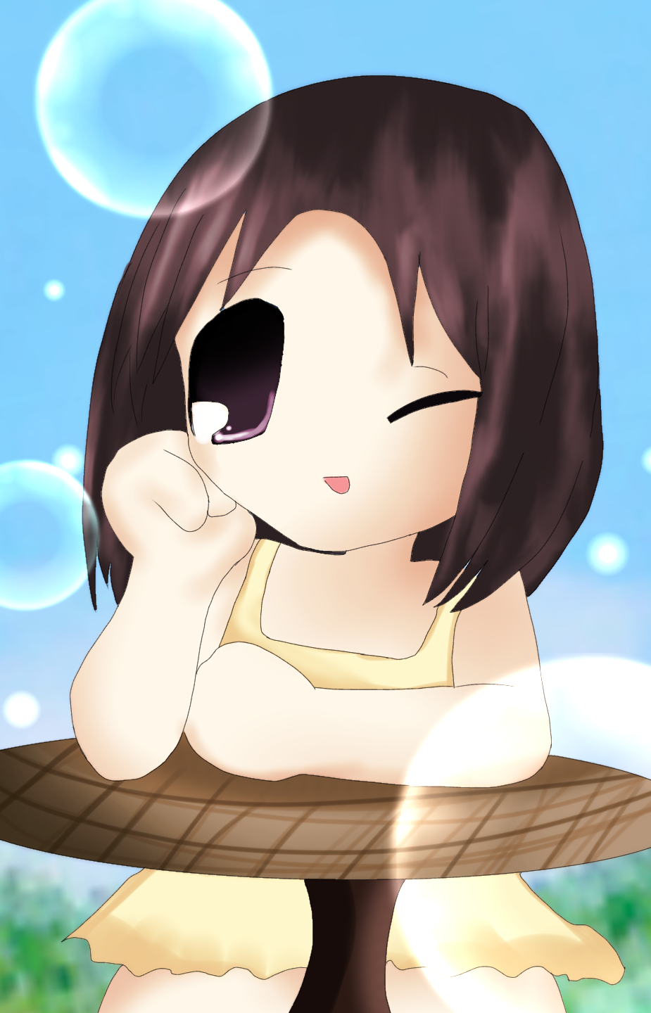 A date with Osaka-Chan - ibisPaint