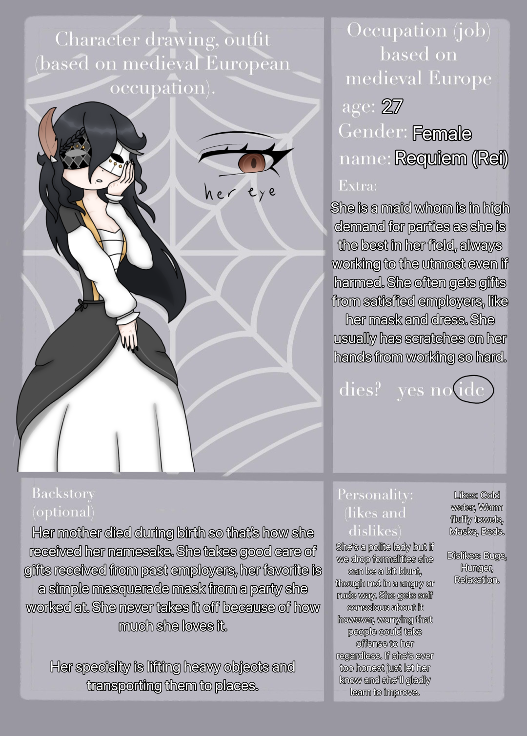 Character I made for CAUGHT - ibisPaint