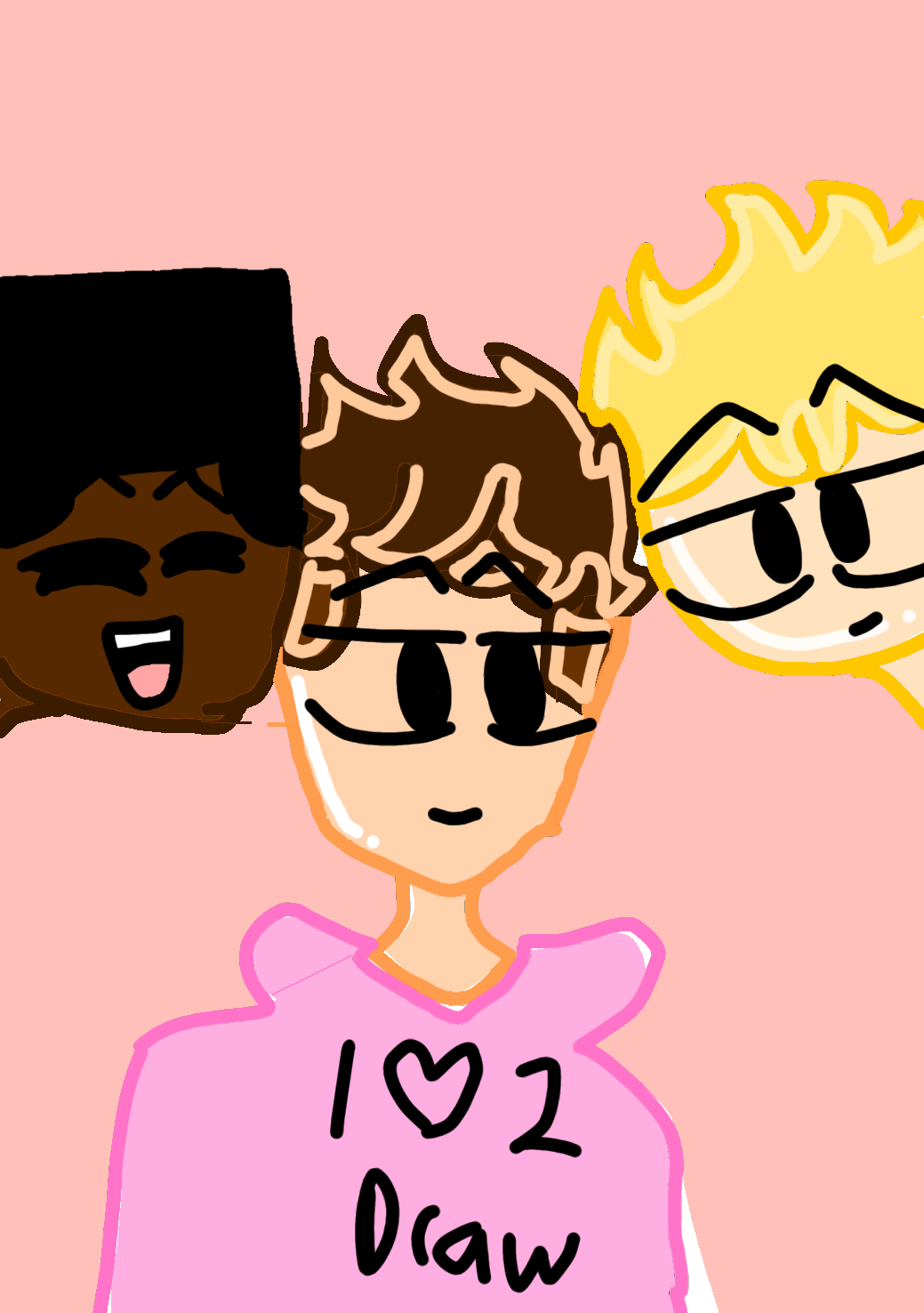 Caring triples(siblings)!! - ibisPaint