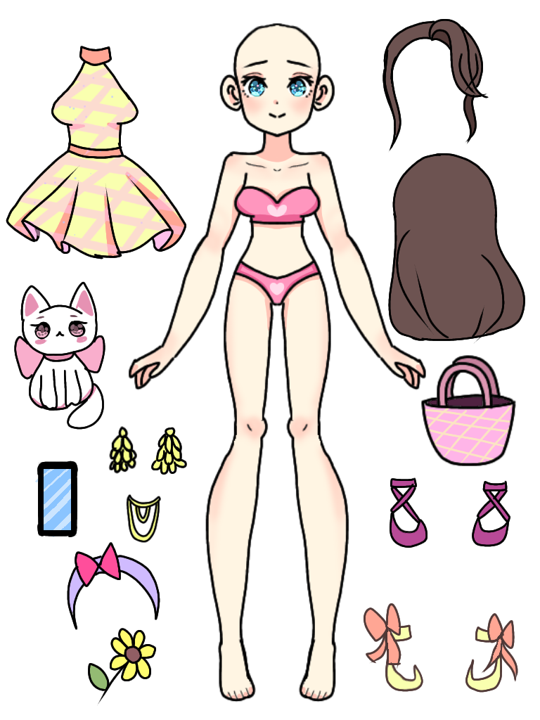 How to make paper dolls in my style - ibisPaint