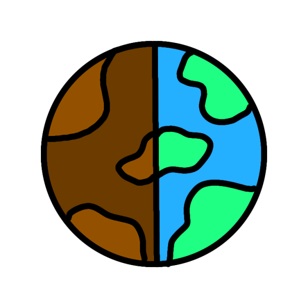 The earth's polluted and unpolluted - ibisPaint
