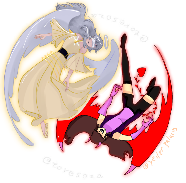 Angel Demon Collab - ibisPaint
