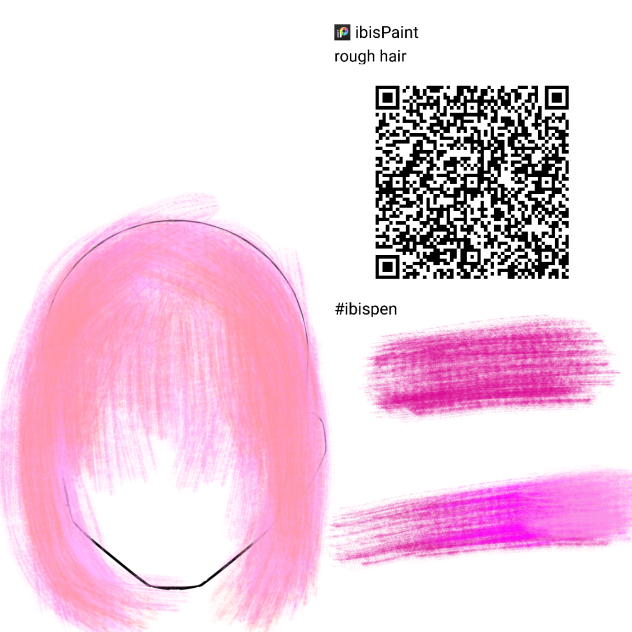 rough hair - ibisPaint