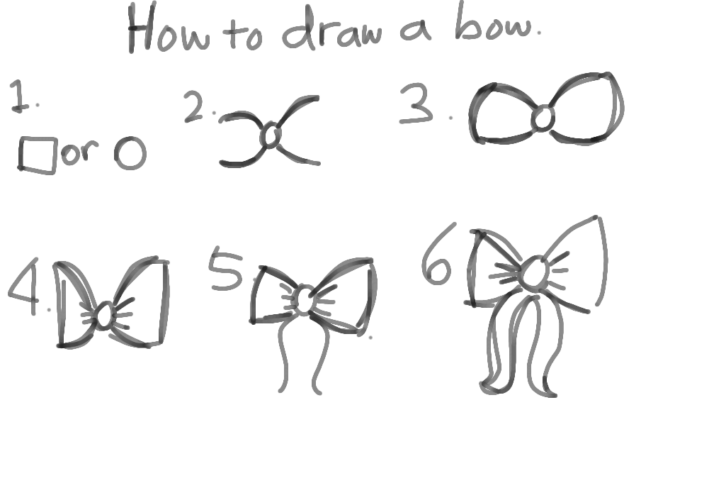 how to draw a bow - ibisPaint