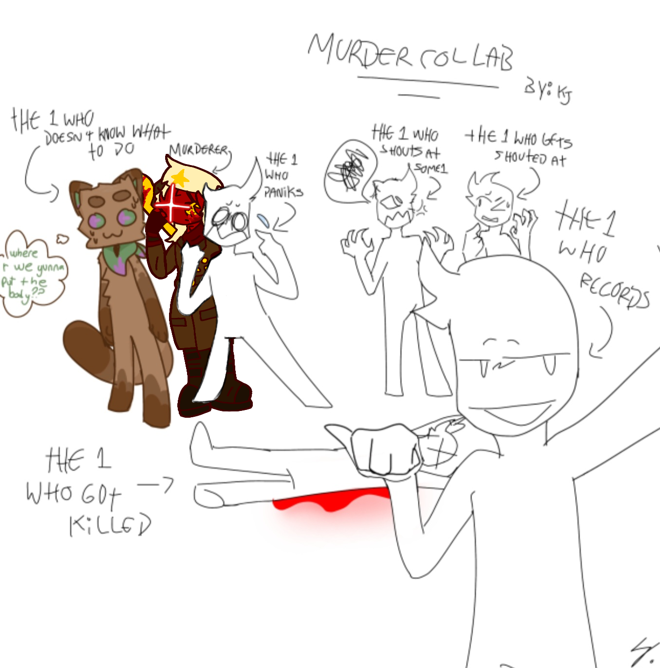 Murder Collab ! FT- AnOliveNobody - ibisPaint