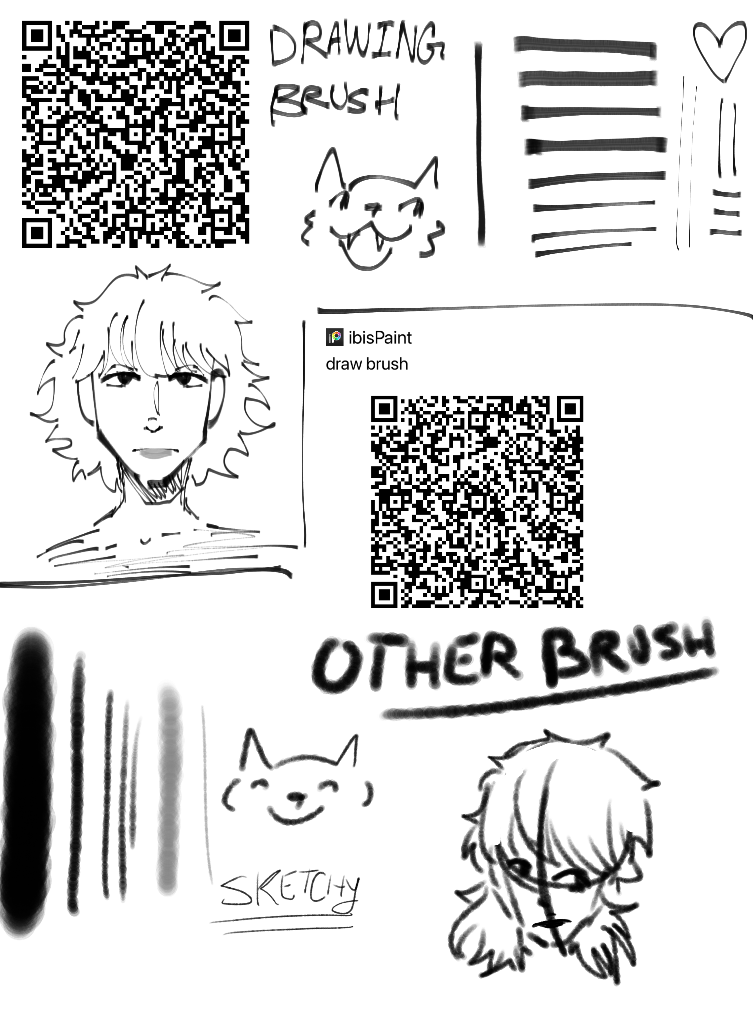 The main brushes i use - ibisPaint