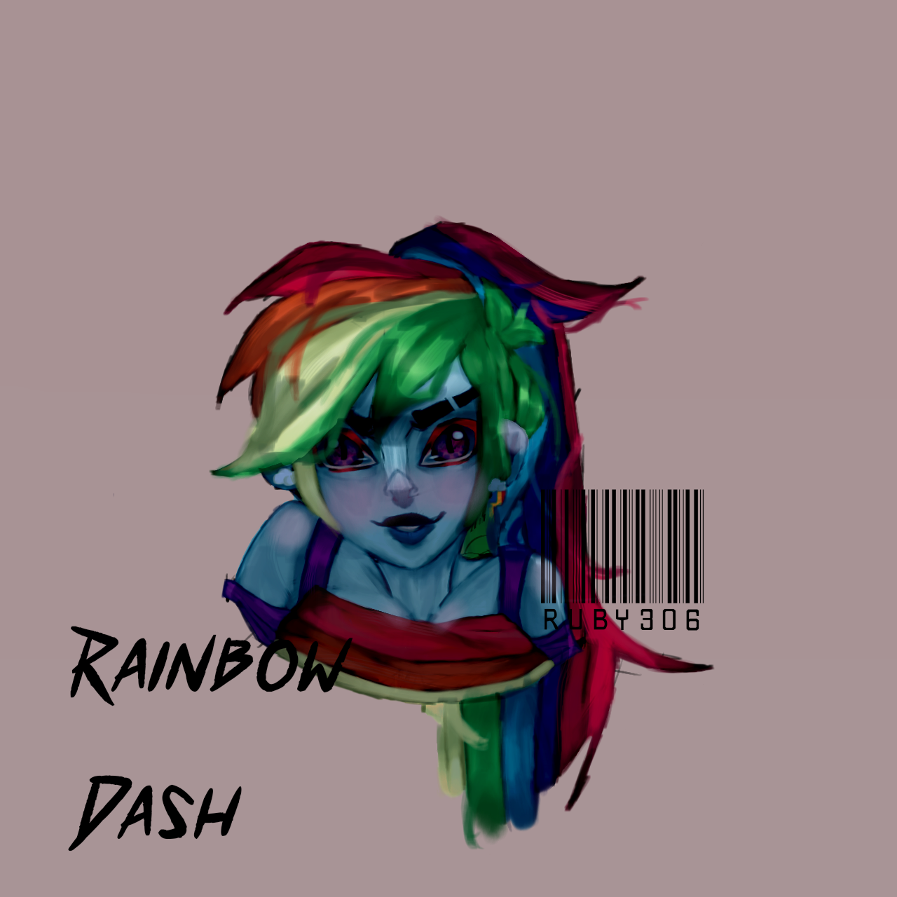 Rainbow Dash redraw - ibisPaint