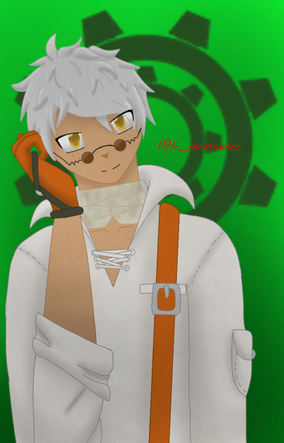 (rwby fanart)Oscar and Ozpin fused - ibisPaint