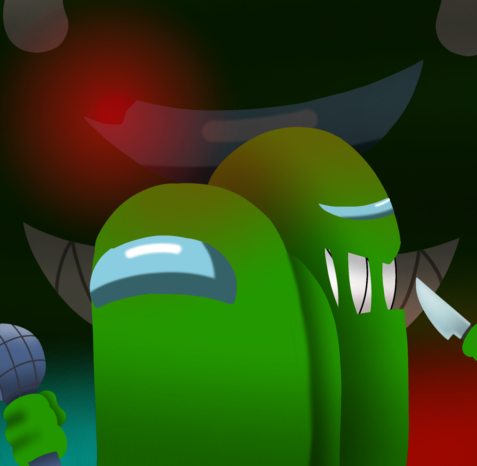 fanart de FNF vs impostor - ibisPaint