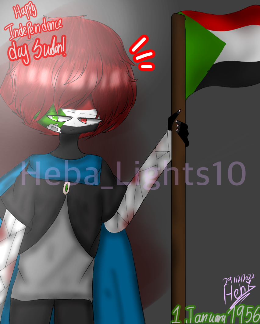 countryhumans Sudan Independence Day - ibisPaint