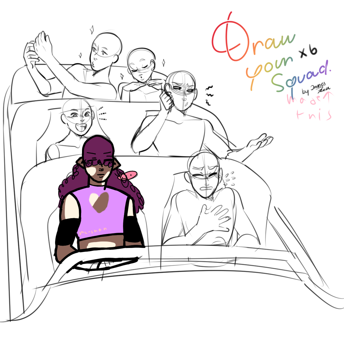 collaboration on a roller coaster 🎢 - ibisPaint