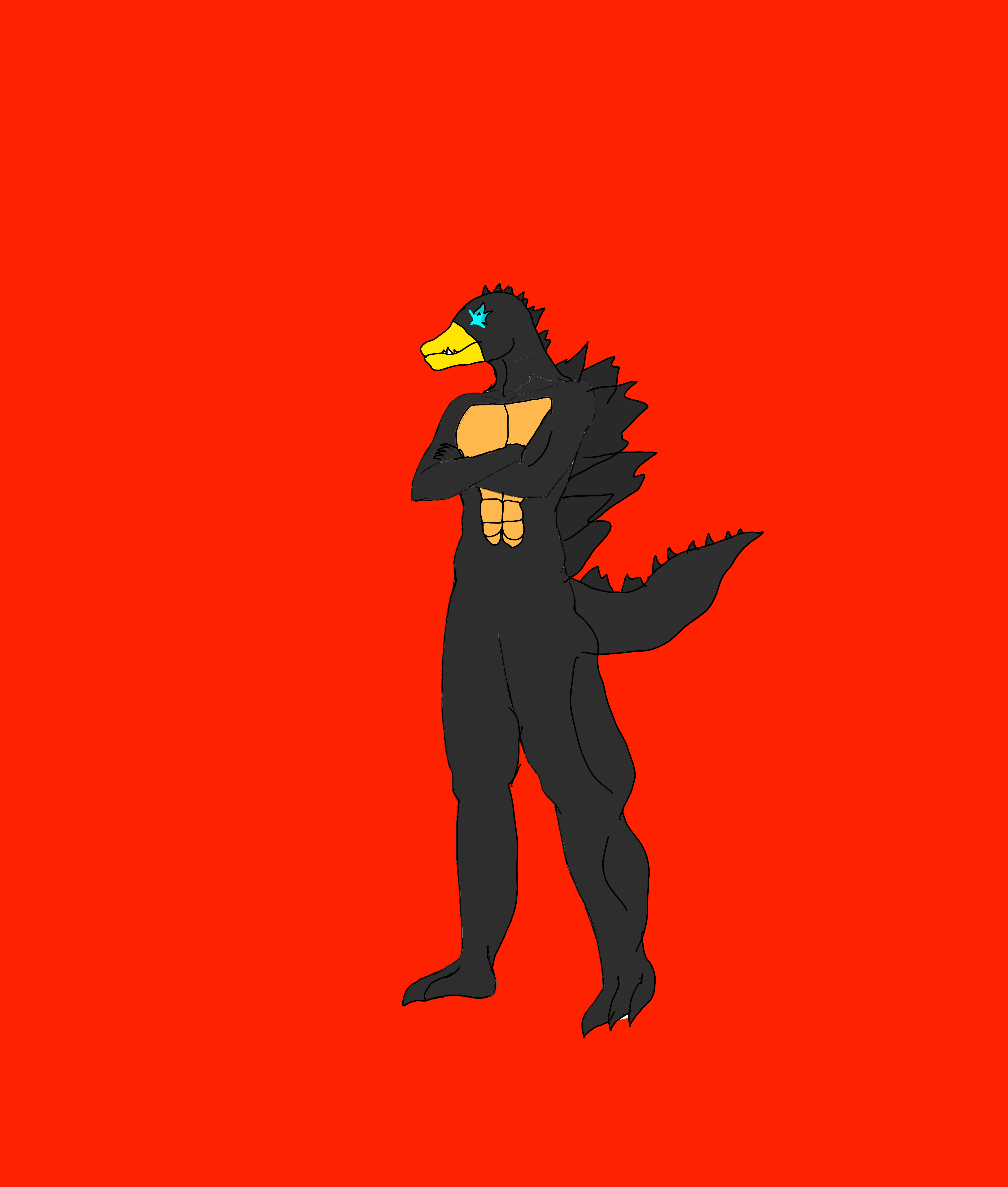 giga chad goosezilla - ibisPaint