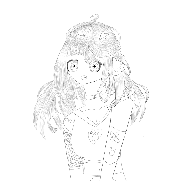 Art coloring page - ibisPaint