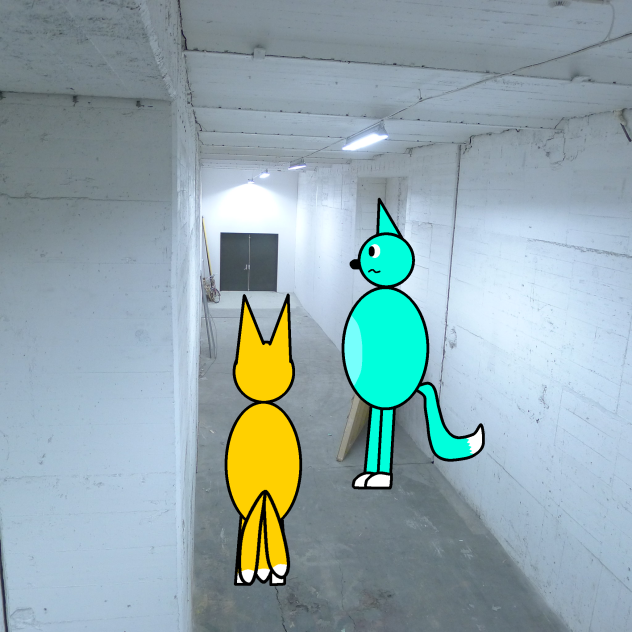 Talis and Sticky stuck in the Buckrooms - ibisPaint