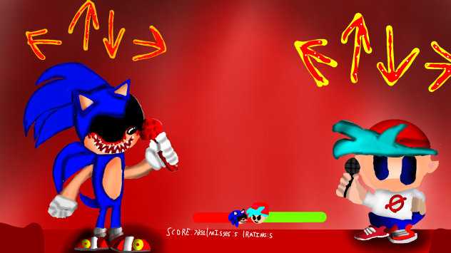 sonic.exe vs boyfriend - ibisPaint