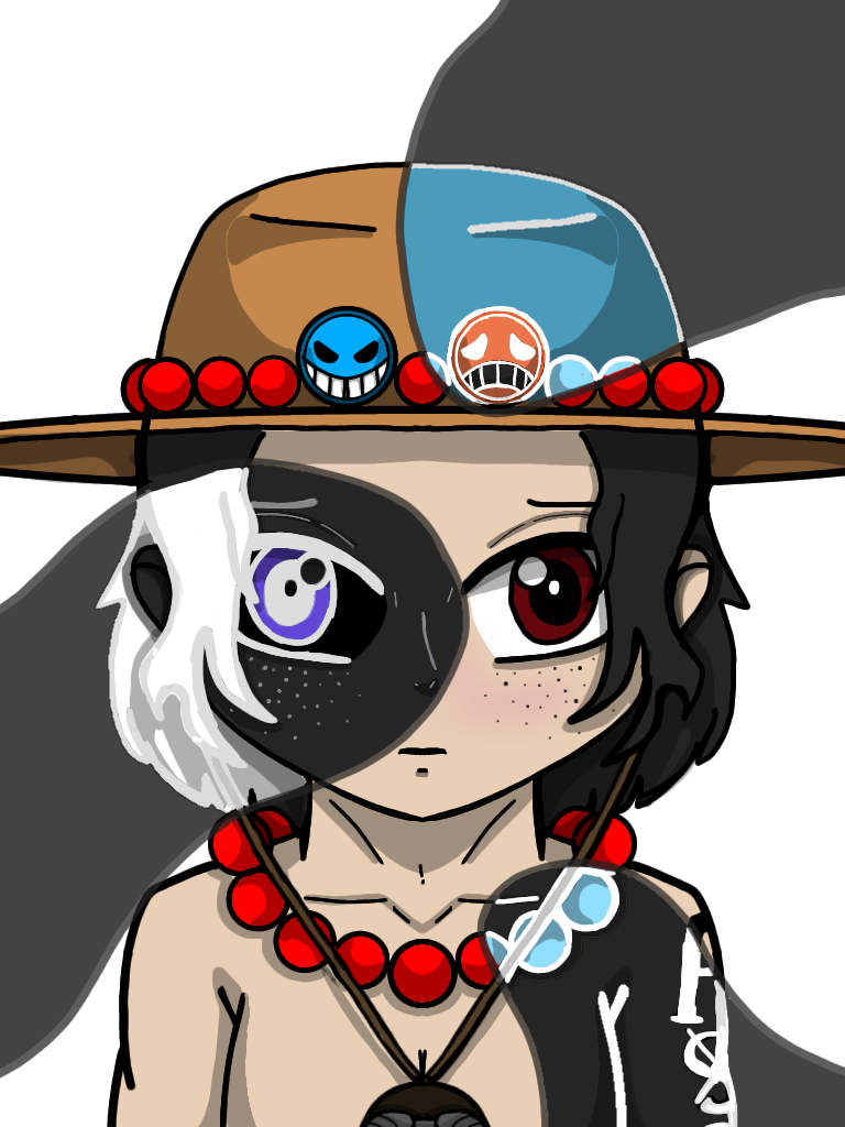 Ace in my art..and negative mode...(^-^) - ibisPaint