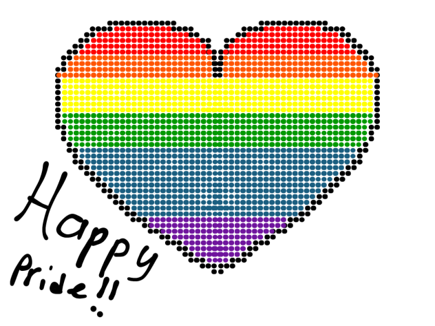 Pixel lgbtq heart (by ash) - ibisPaint