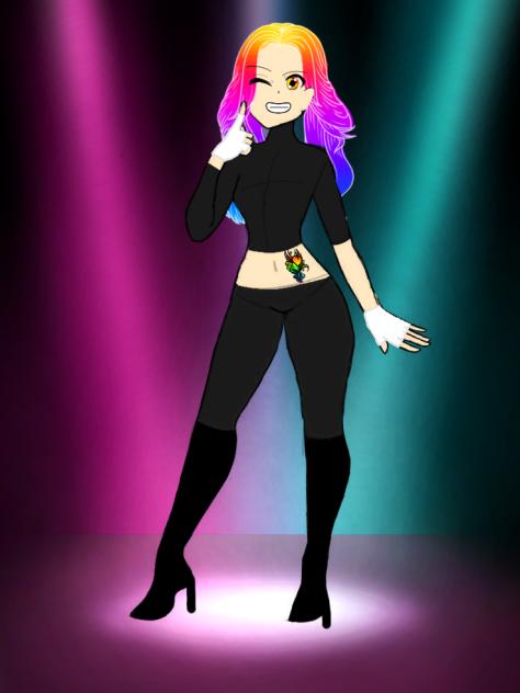 rainbow tattoo model - ibisPaint