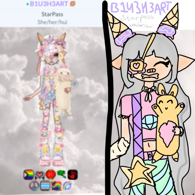 B1U3H3ART Free Comm - ibisPaint