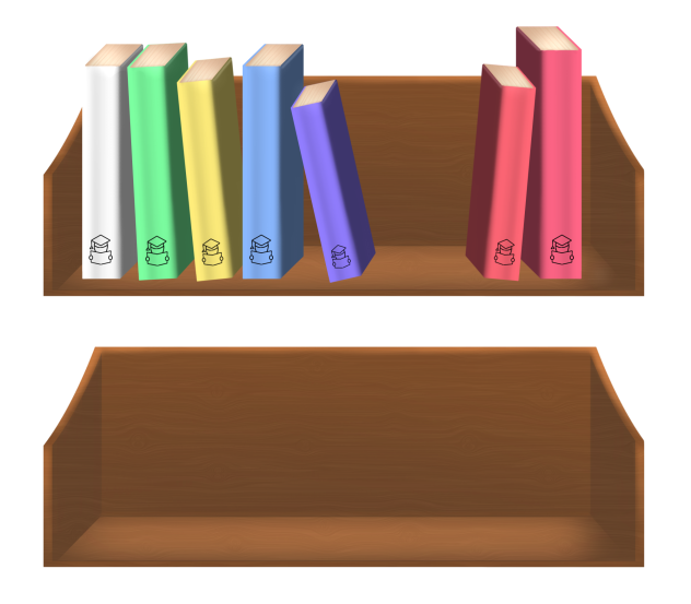Educational textbooks and shelves 📚 - ibisPaint