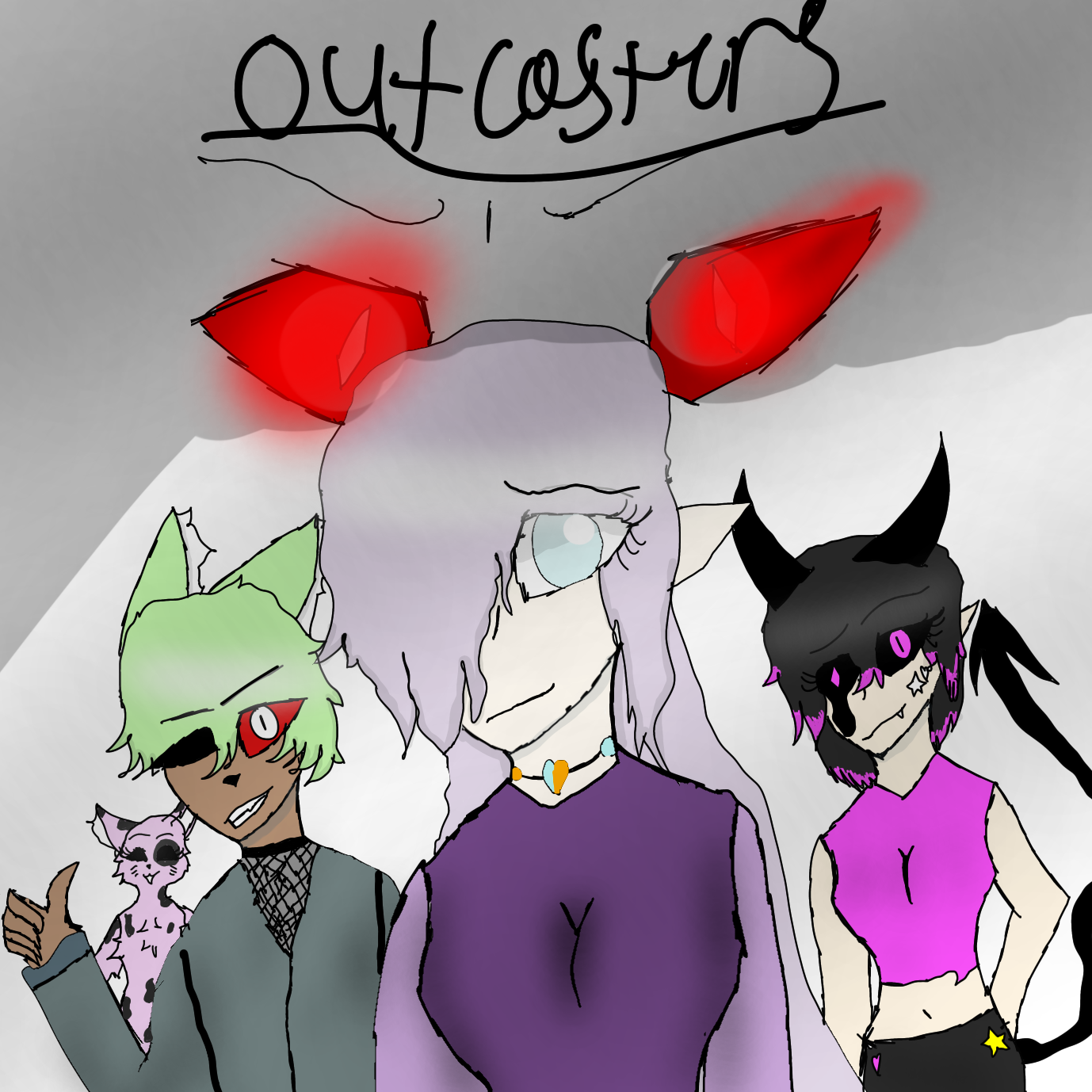 Banner for my new comic outcasters!^^ - ibisPaint