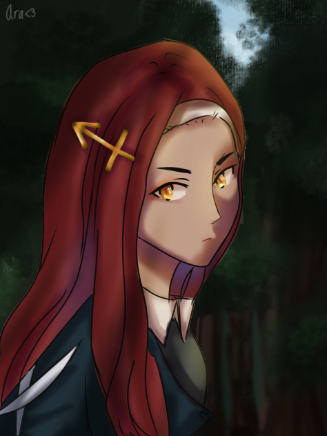 Girl in forest - ibisPaint