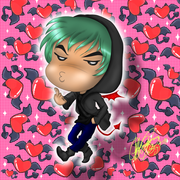 OC. male, chibi - ibisPaint