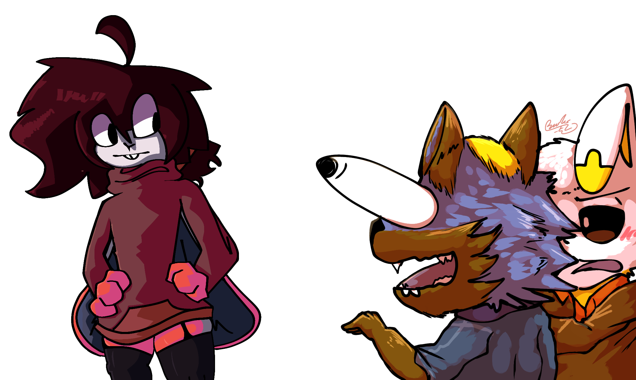 AWOOGA! FEMBOI! w. Ruby - ibisPaint