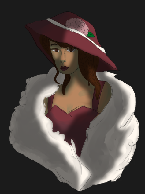 Lady in Red - ibisPaint