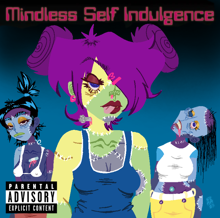 Frankenstein Girls album drawing MSI - ibisPaint