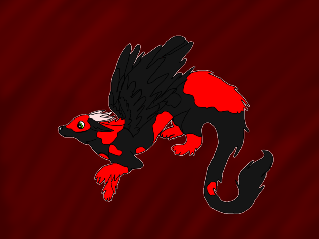 Crimson The Fluffy Dragon - ibisPaint