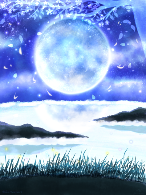 Blue moon dream - ibisPaint