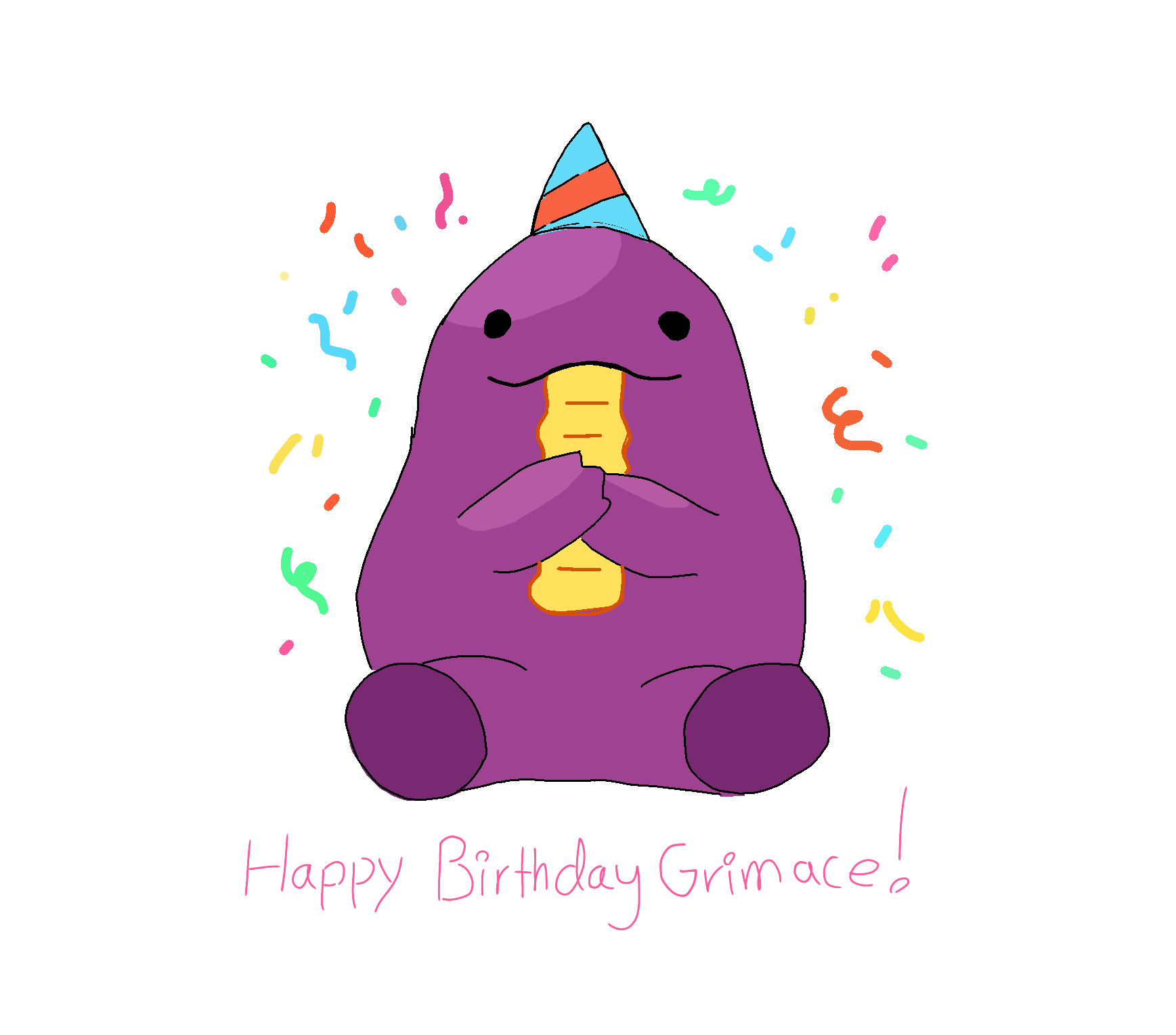 Happy Birthday Grimace!🎉 - ibisPaint