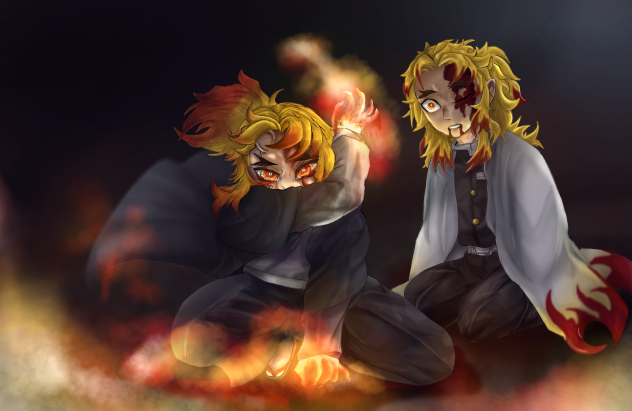 Demon Senjuro Rengoku - ibisPaint