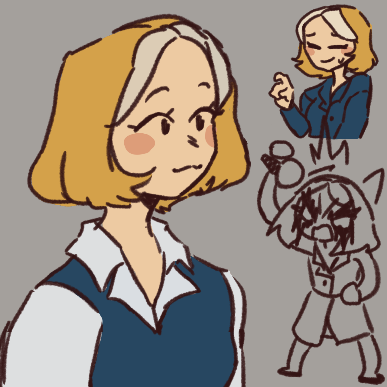 Human aggretsuko maybe - ibisPaint