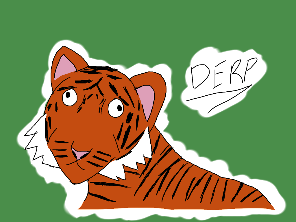 Derpy tiger - ibisPaint