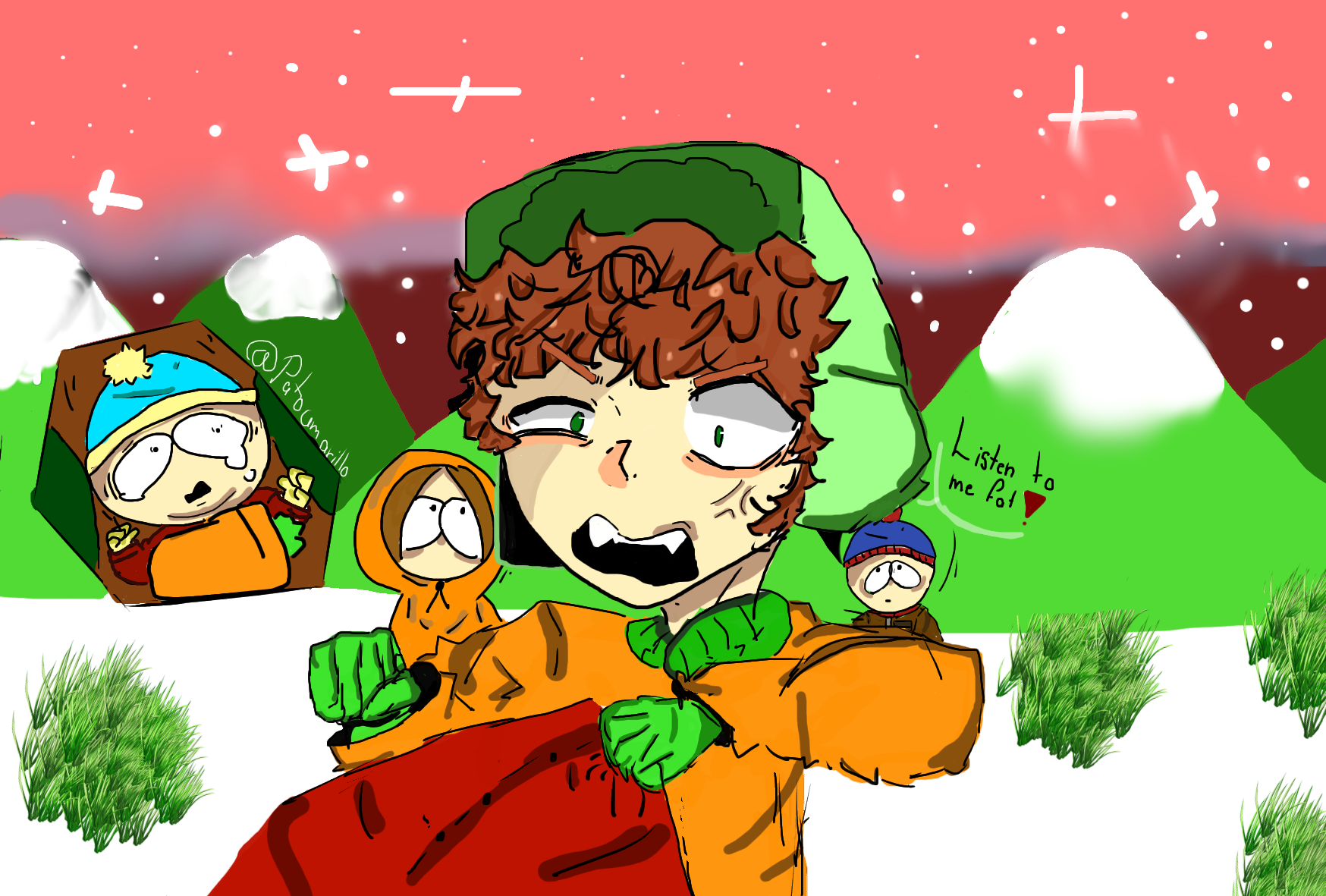 los sueños de Kyle - Kyle's dreams XD - ibisPaint