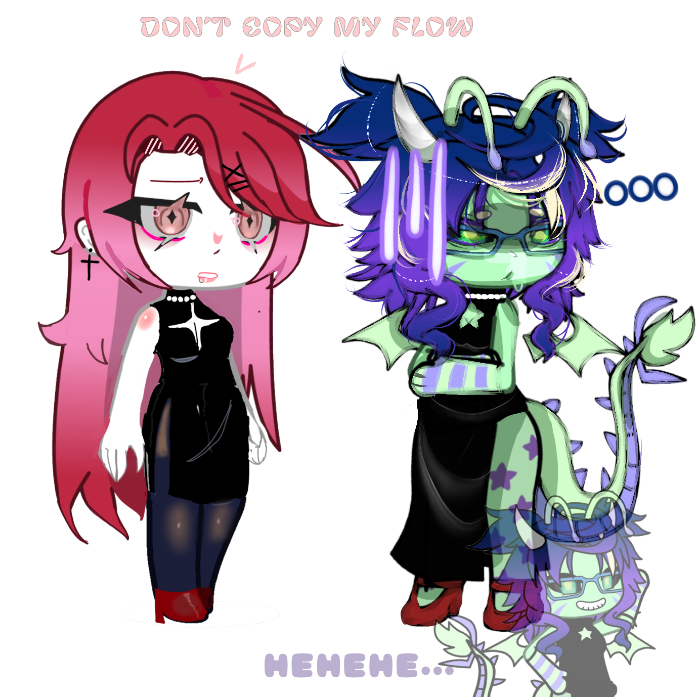 FAKE COLLAB ♥️🤍🖤💚💜 - ibisPaint