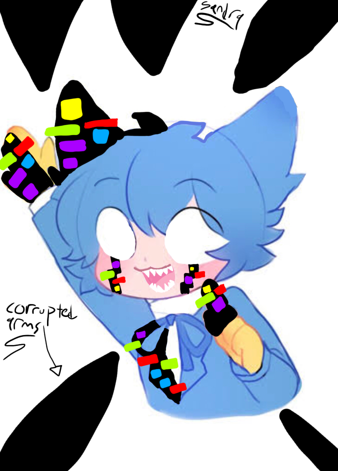 Huggy wuggy human corrupted - ibisPaint